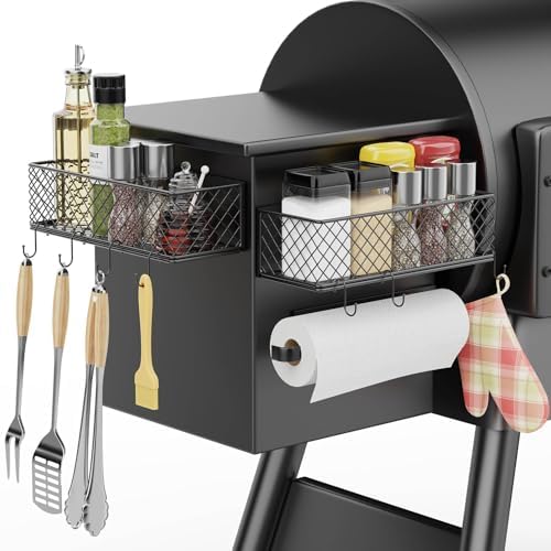2 Pack Magnetic Storage Bin for Traeger Smoker Grill Caddy, Grill ...