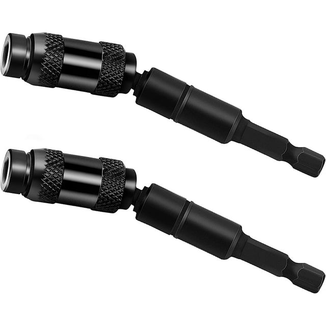 2 Pack Magnetic Swiveling Bit Tip Holder, 1/4" Pivot Drill Bit Holder ...