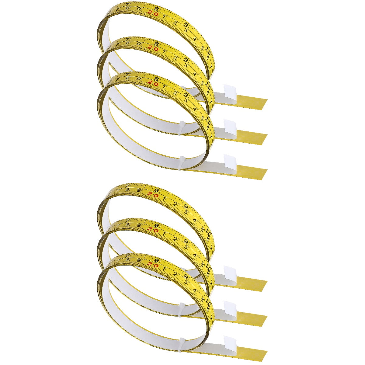 2 Pack Magnetic Tape Measure Work Ruler Adhesive Measuring - Walmart.com