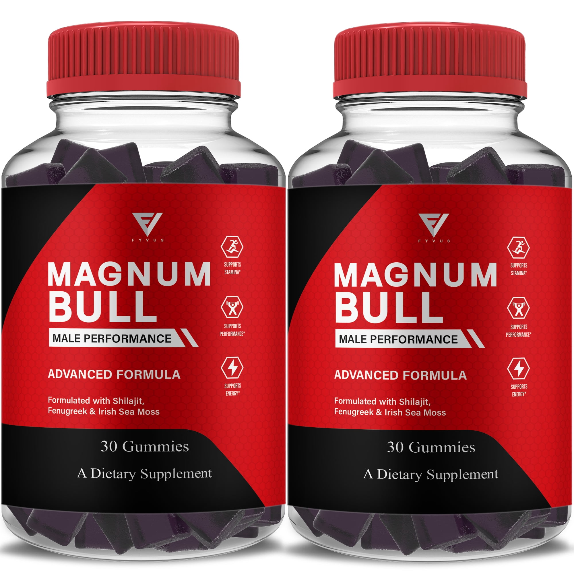 (2 Pack) Magnum Bull Performance Gummies, MagnumBull Advanced Strength ...