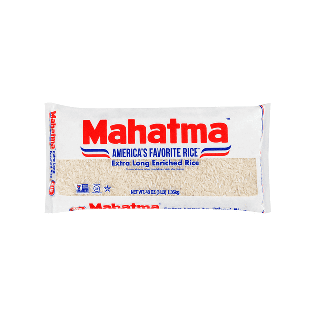 2 Pack Mahatma Enriched White Rice, Extra Long Grain Rice, 2 lb Bag ...