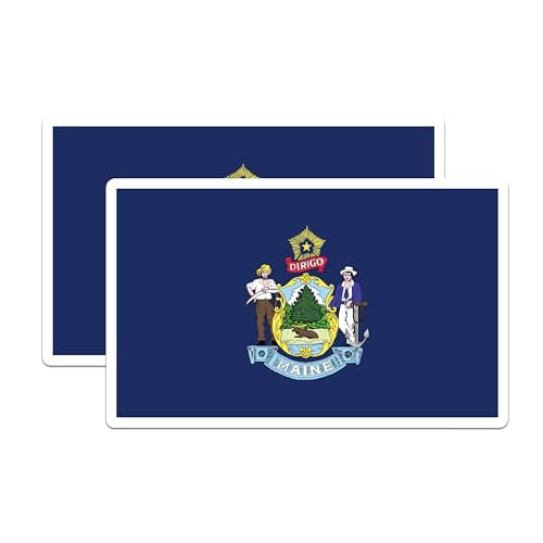 (2 Pack) Maine State Flag Magnets - ME State Flag Magnet - Choose from ...
