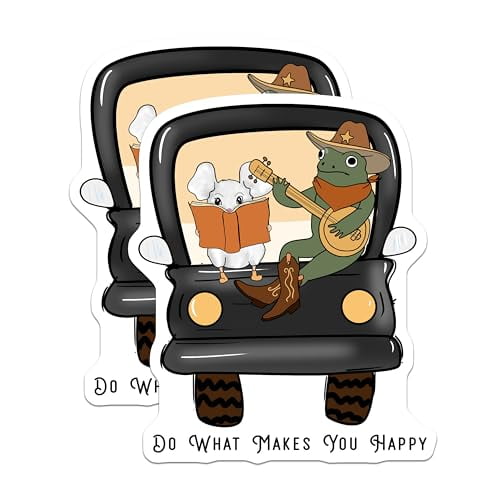 (2 Pack) Do What Makes You Happy Magnets - Funny Animal Magnets ...