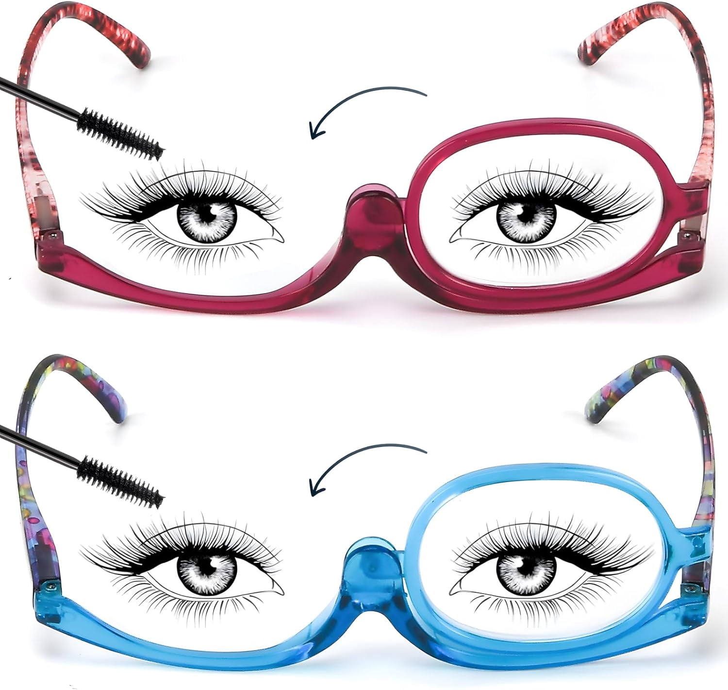 2 Pack Makeup Reading glasses for Women, Makeup Readers for Women with ...