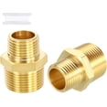2 Pack Male to Adapters, 3/4" MNPT x 1/2" Hex Nipple Pipe Extension ...