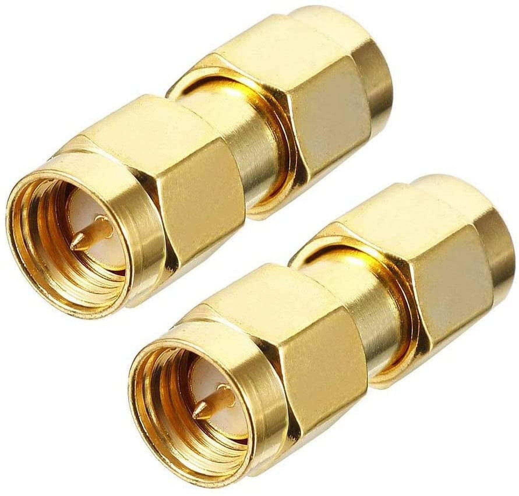 2-Pack Male to Male RF Adapters for Coaxial Cabling SMA Coaxial ...