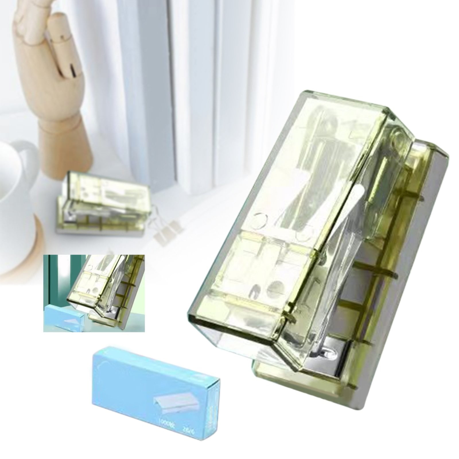 2 Pack by Malibure Office&Craft&Stationery,Stapler SemiTransparent Mini ...