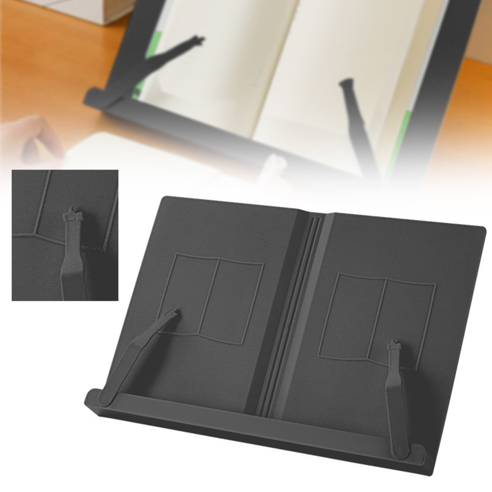 2 Pack by Malibure Rack,Cookbook Stand Foldable Large Book Reading ...