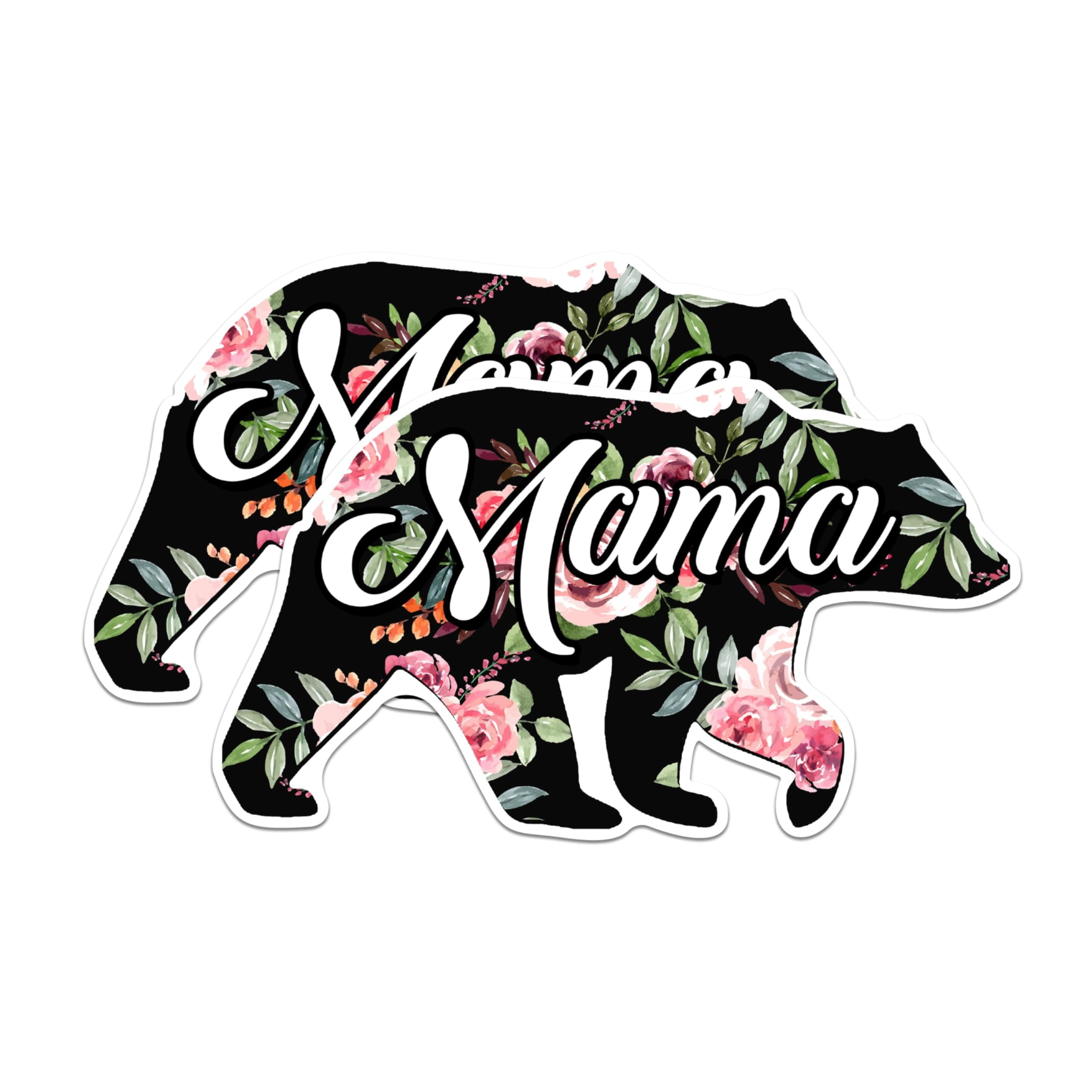 (2 Pack) Mama Bear Magnets - Floral Mama Bear Magnets - Cute ...