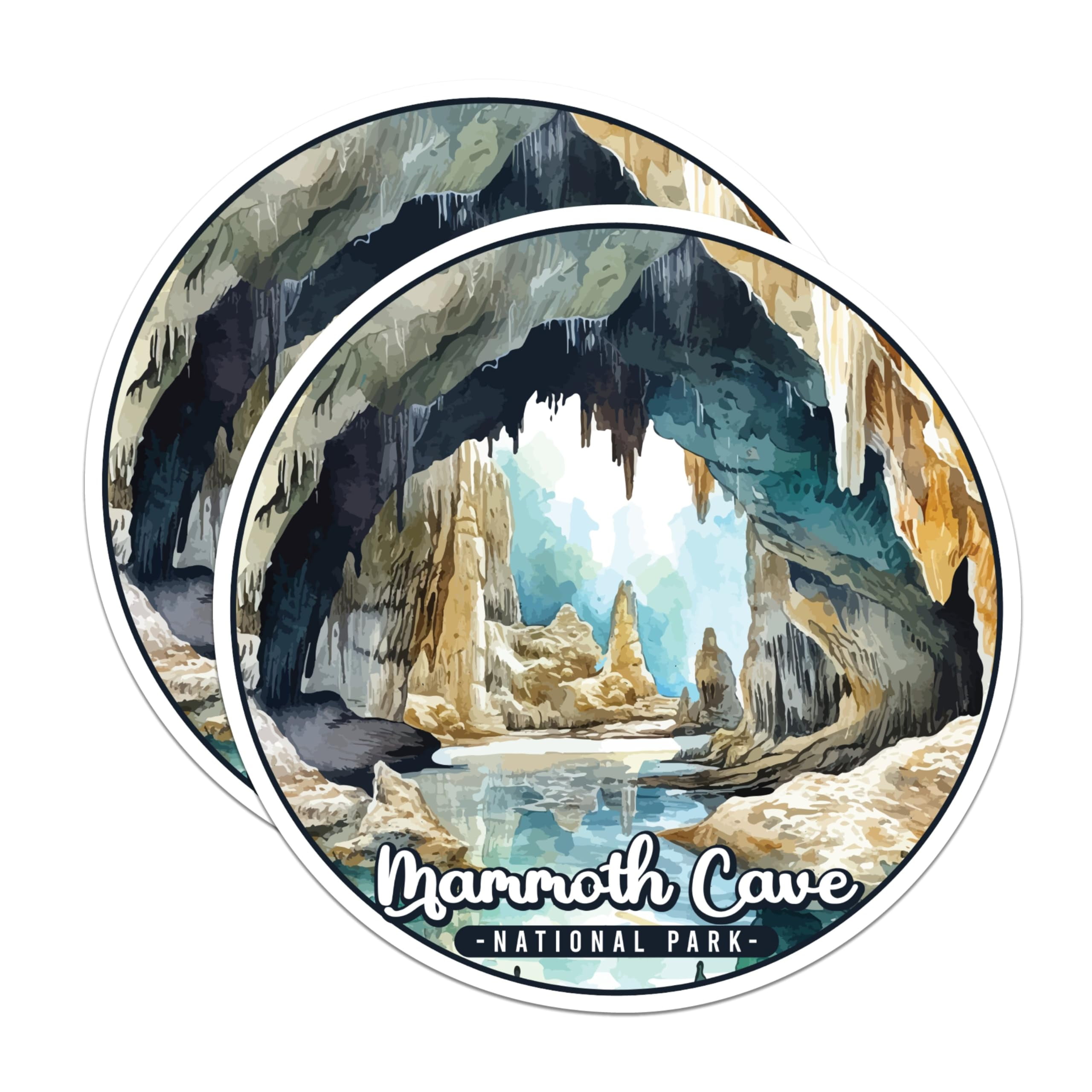 (2 Pack) Mammoth Cave National Park Bumper Sticker - US National Park ...