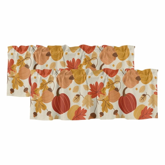 2 Pack Maple Leaf Valances for Windows Bedroom Living Room Window ...
