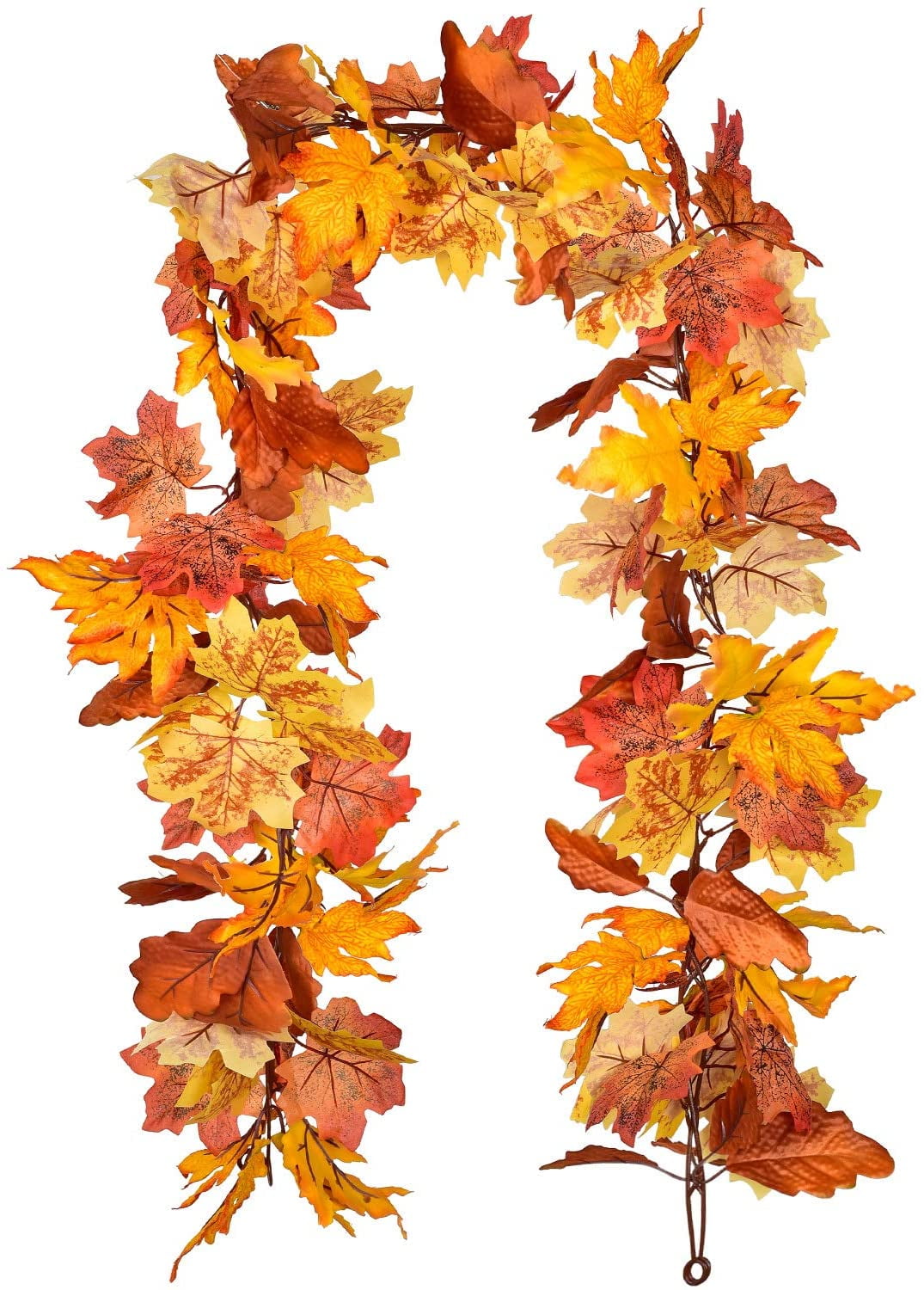 2 Pack Maple Leaves Fall Garland Clearance - 5.8ft/Strand Artificial ...