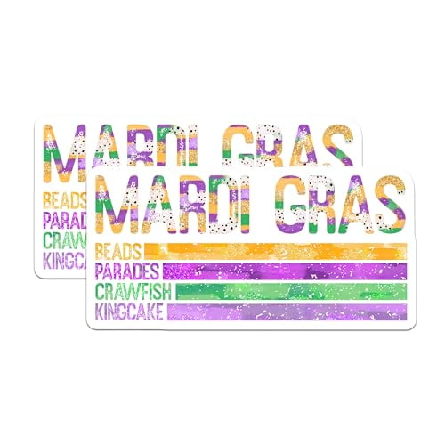 (2 Pack) Mardi Gras Magnets - Beads Parades Crawfish Kingcake - Fun ...