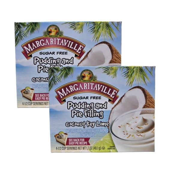 (2 Pack) Margaritaville Sugar Free Pudding and Pie Filling Coconut Key ...