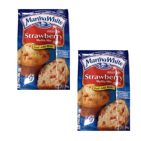 ( 2 Pack ) Martha White Muffin Mix, Strawberry 7 Oz - Walmart.com