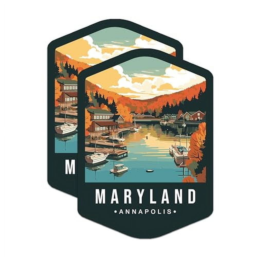 (2 Pack) Maryland State and Capitol Magnets - MD State Magnet - Choose ...