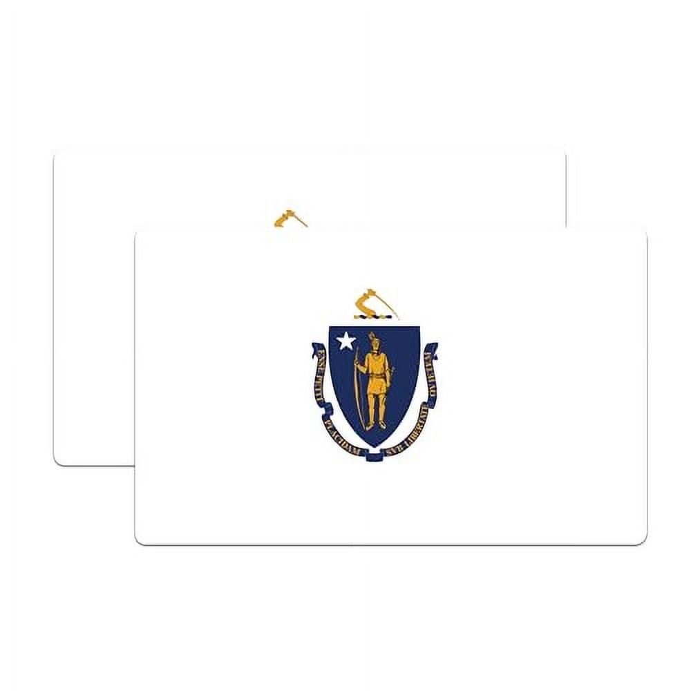 (2 Pack) Massachusetts State Flag Stickers - MA State Flag Sticker ...