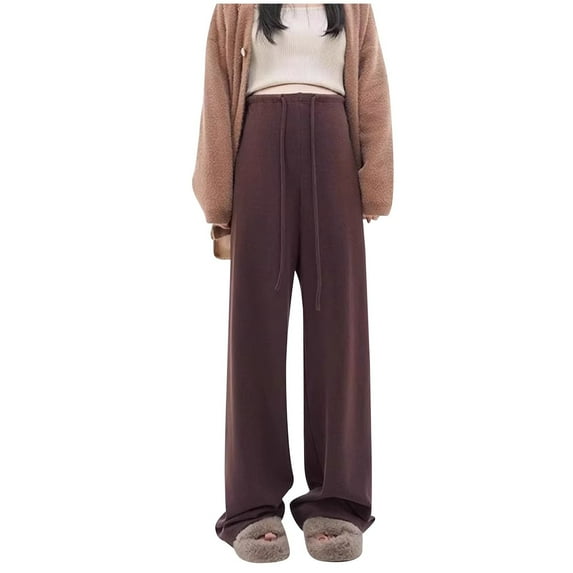 Pregnancy Pants Women Elastic Waist Casual Soft Maternity Wide Leg ...