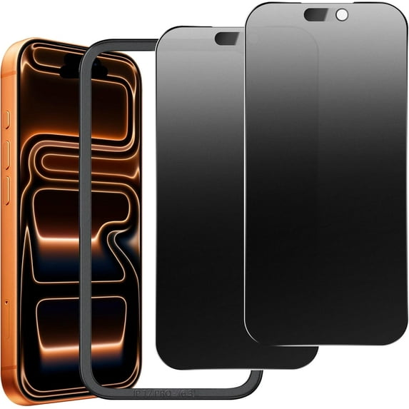 2 Pack Matte Privacy Screen Protector for iPhone 17 Pro Screen ...