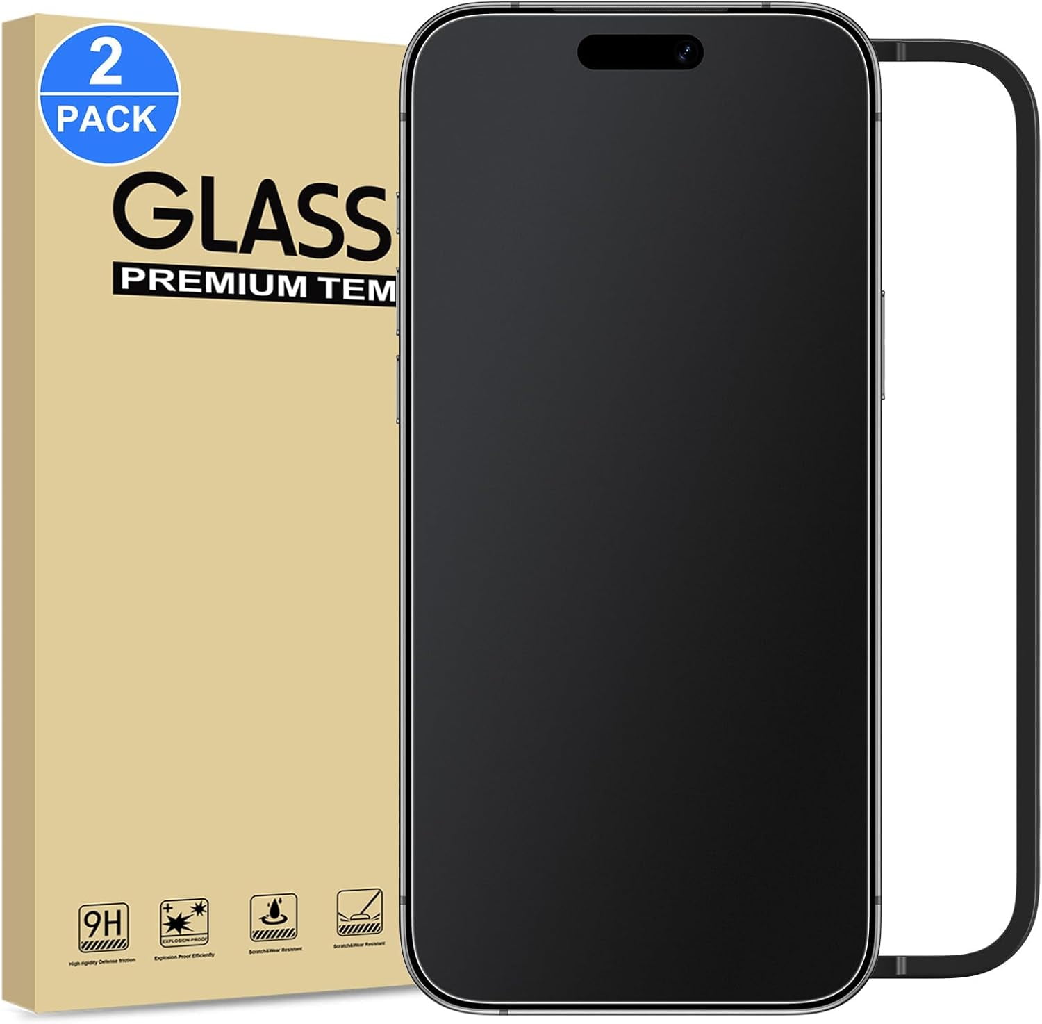 2 Pack Matte Screen Protector for iPhone 16 Pro 6.3-inch, Anti Glare ...