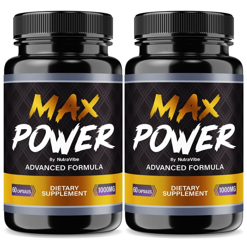 (2 Pack) Max Power – Health Support with Natural Ingredients for Steady ...