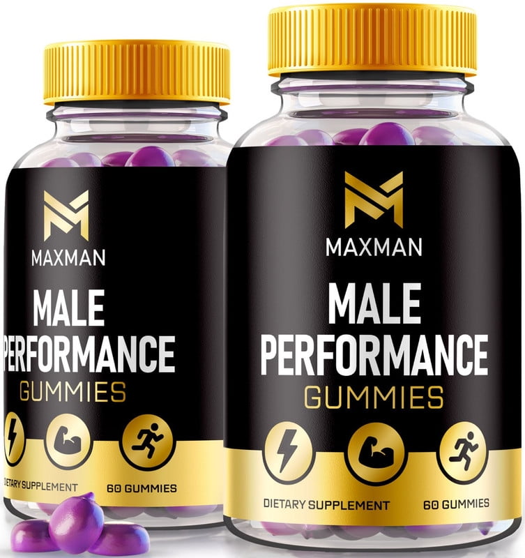 (2 Pack) MaxMan Gummies, Official Formula to Supports Overall Well-Being, All-Natural Supplement ...