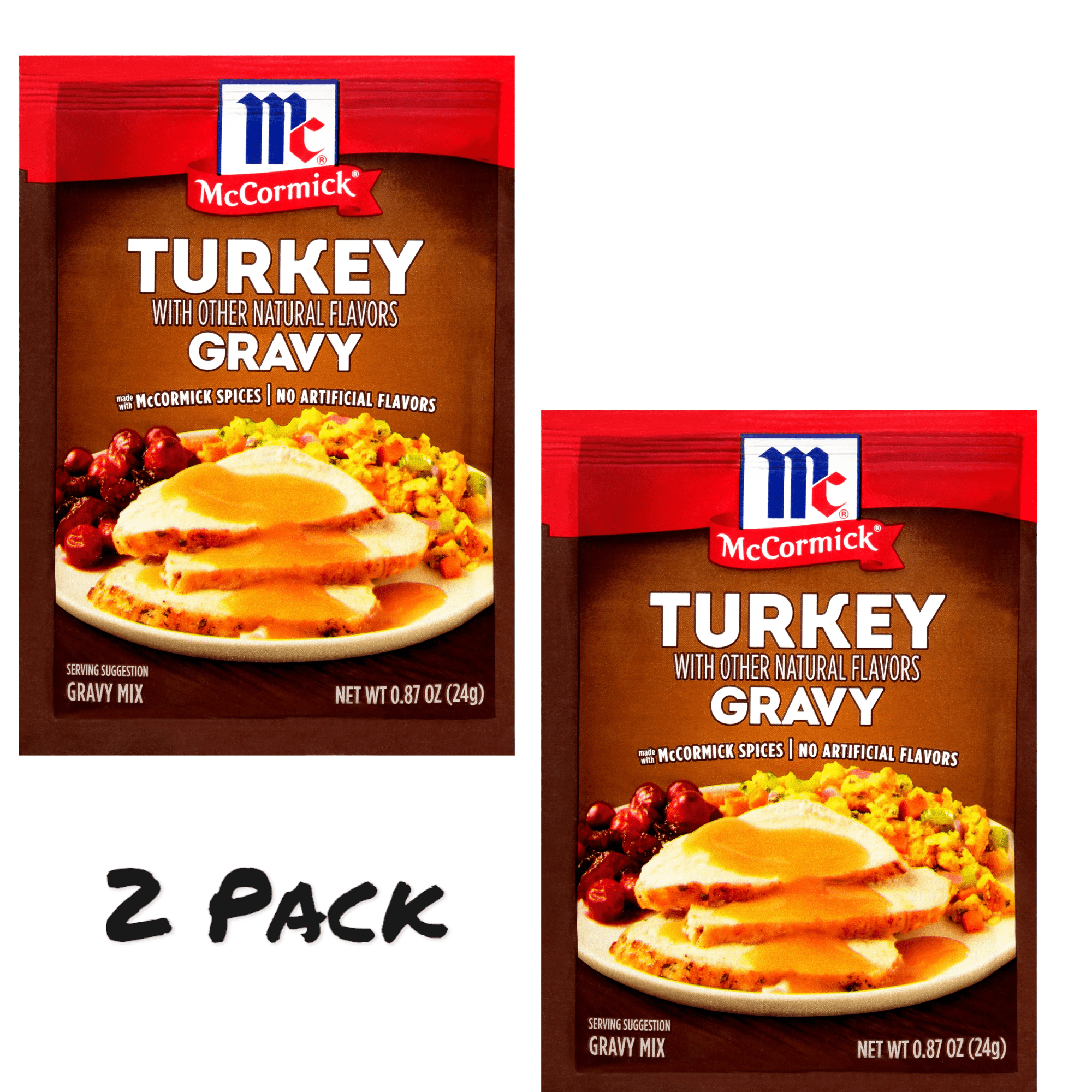 ( 2 Pack ) McCormick No Artificial Flavors Turkey Gravy Seasoning Mix ...