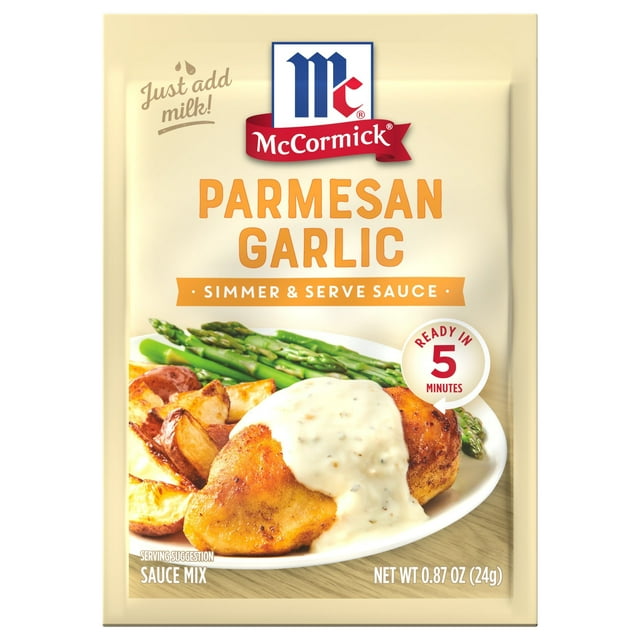 2 Pack - McCormick Parmesan Garlic Sauce Mix - 0.87 oz Packaging may ...