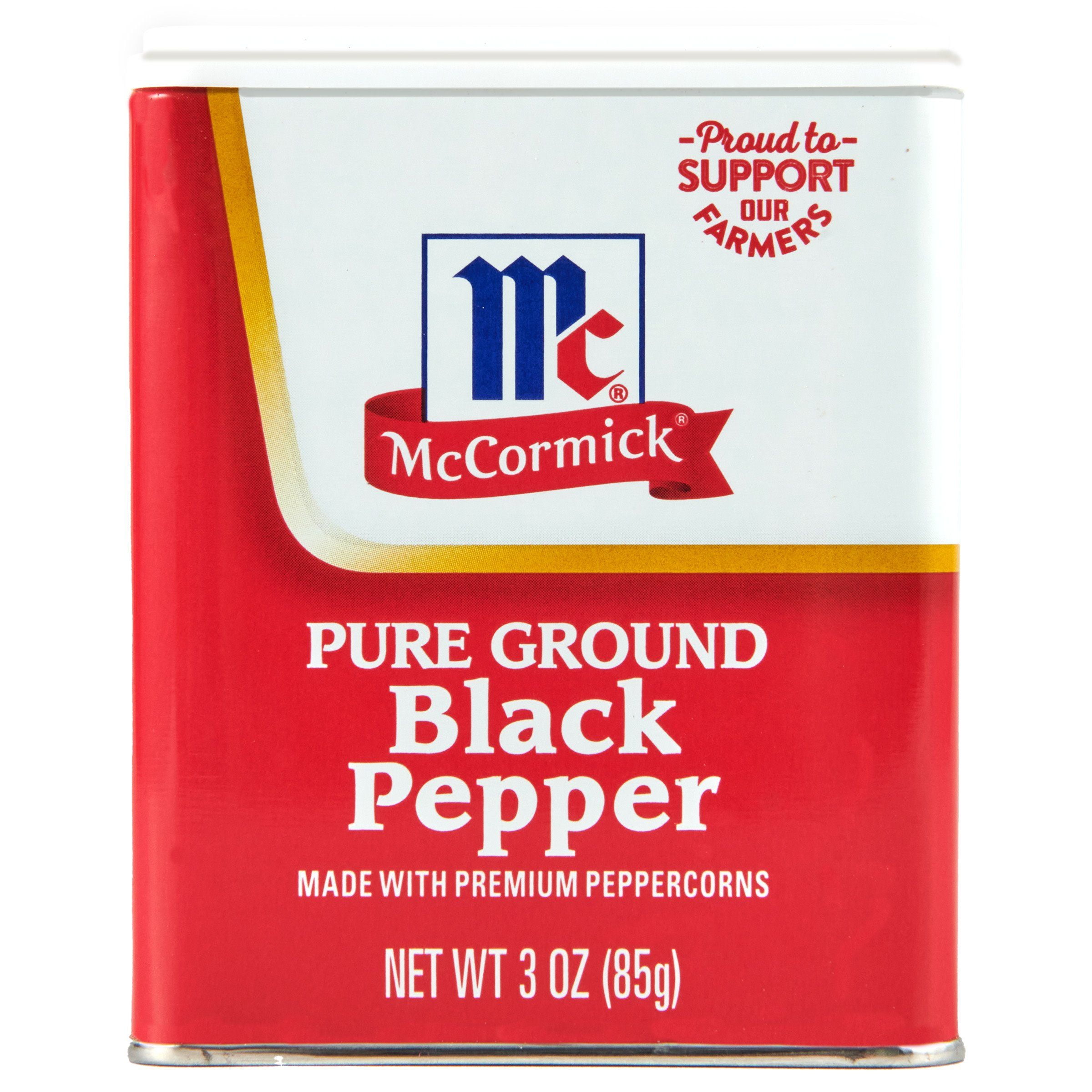 2 Pack - McCormick Pure Ground Black Pepper - 3 oz Packaging may vary ...