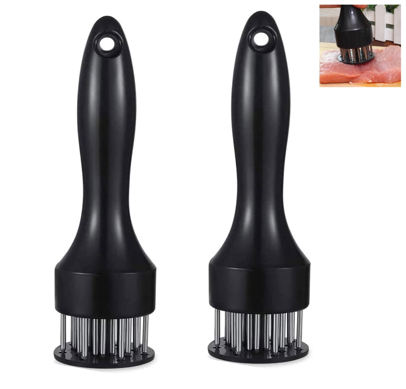 2 Pack Meat Tenderizer Tool, Chicken Tenderizer Tool with Stainless ...