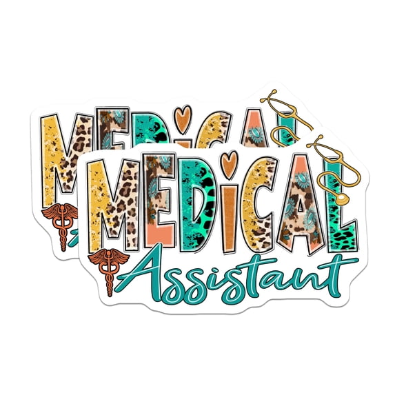 (2 Pack) Medical Assistant Magnets - MA Appreciation - Medical Staff ...