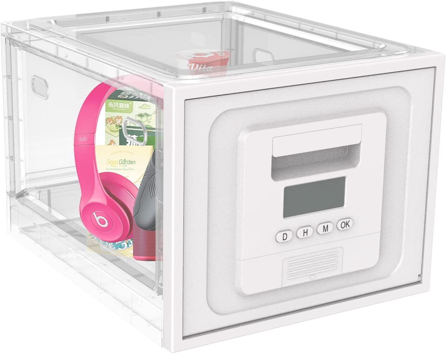 2 Pack Medicine Box with Combination Lock,Lock box for Medication Safe ...