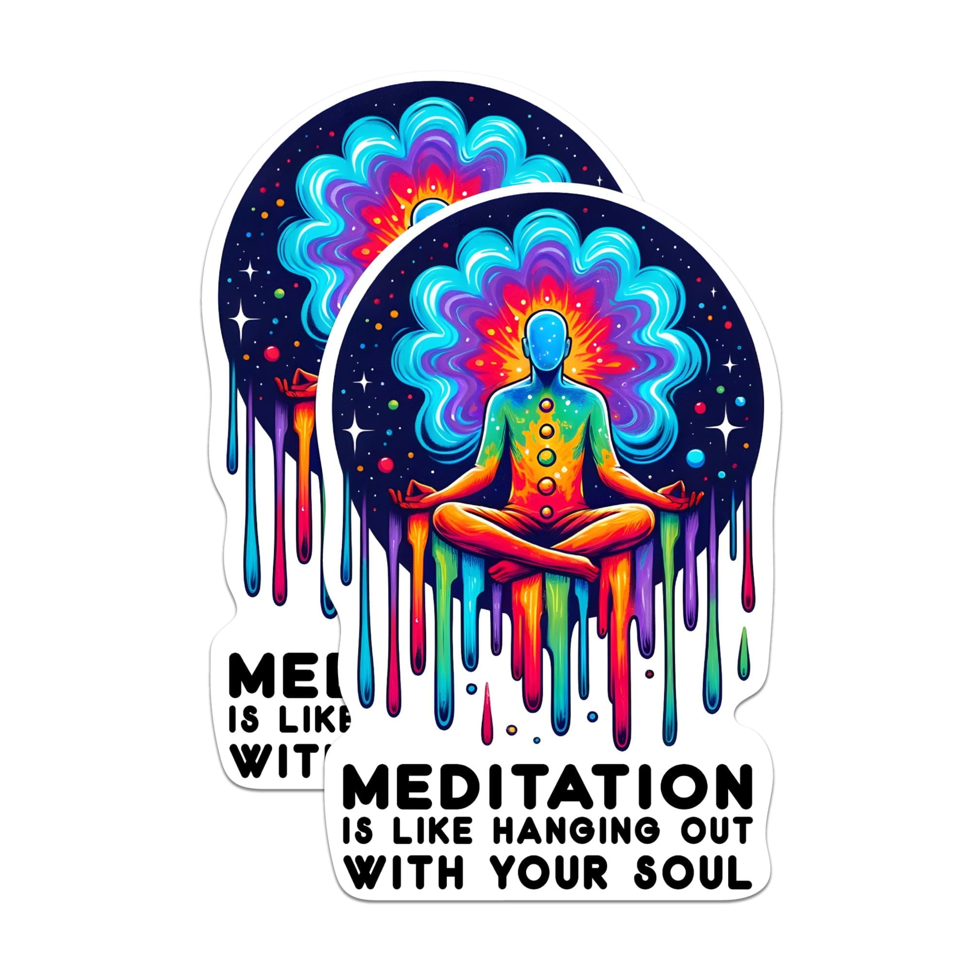 (2 Pack) Meditation is Like Hanging Stickers - Peacefulness Zen ...