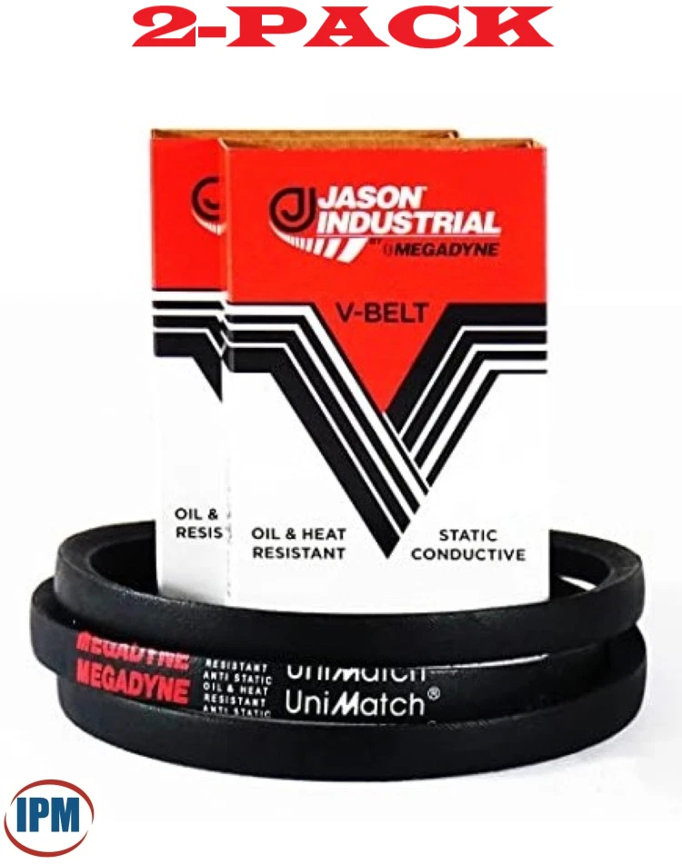 2-Pack! Megadyne/Jason A20 4L220 Unimatch Multi-Plus V-Belt 1/2 W 22 ...