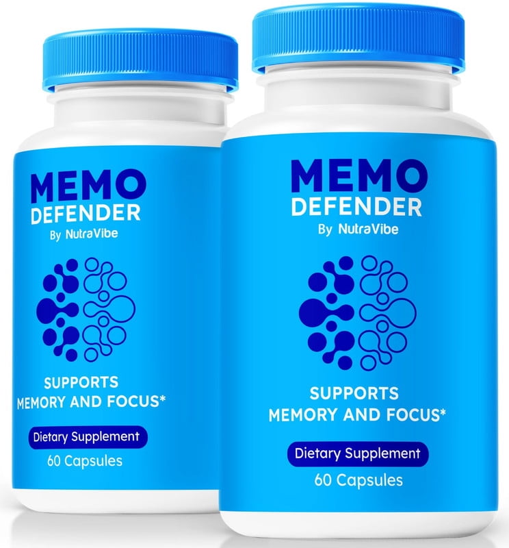 (2 Pack) Memo Defender Brain and Memory Pills – Premium MemoDefender ...