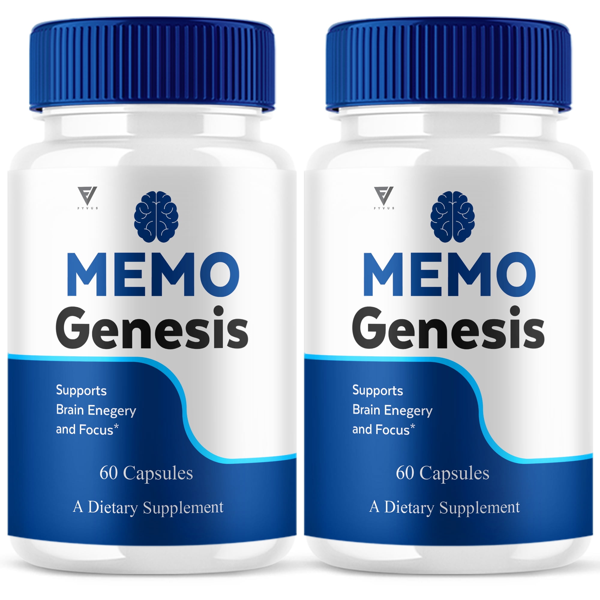 (2 Pack) Memo Genesis Focus Capsules, MemoGenesis Memory Support (120 ...