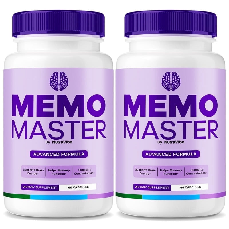 (2 Pack) Memo Master Pills – Daily Formula with a Natural Blend to Help ...