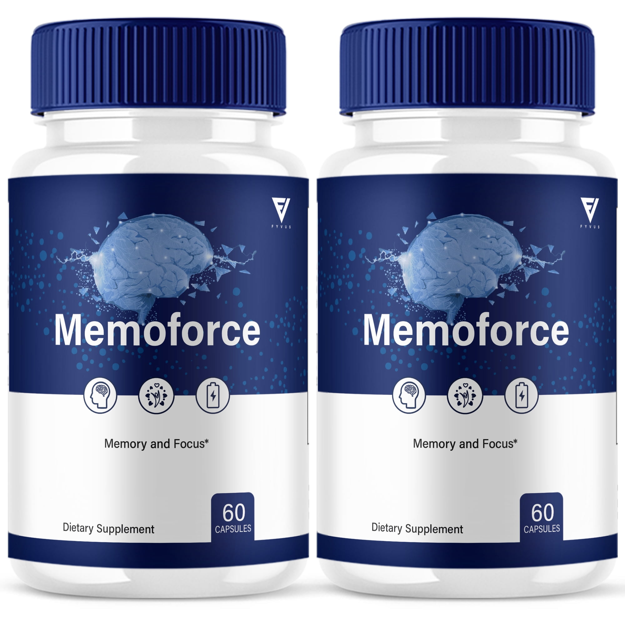 (2 Pack) Memoforce Brain and Memory Support Capsules Memo Force Pills ...