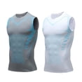 2 Pack Men Sleeveless Quick Dry Swim Vest Sun Protection Anti-Chafing ...