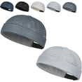 2 Pack Men's Breathable Brimless Hat Summer Style Mesh Tang, Breathable ...