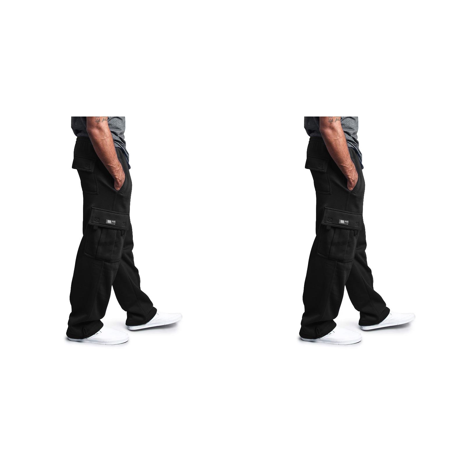 2 Pack Men's Rope Loosening Waist Women Summer Pants Solid Color Pocket ...