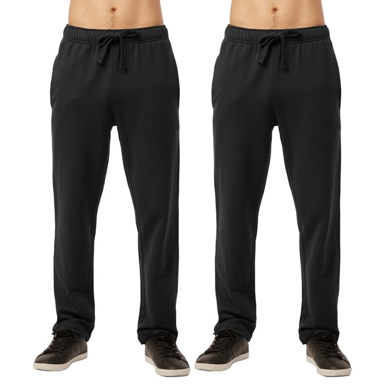 2 Pack Men's Sweatpants Cotton with Drawstring and Pockets S-3XL Casual ...