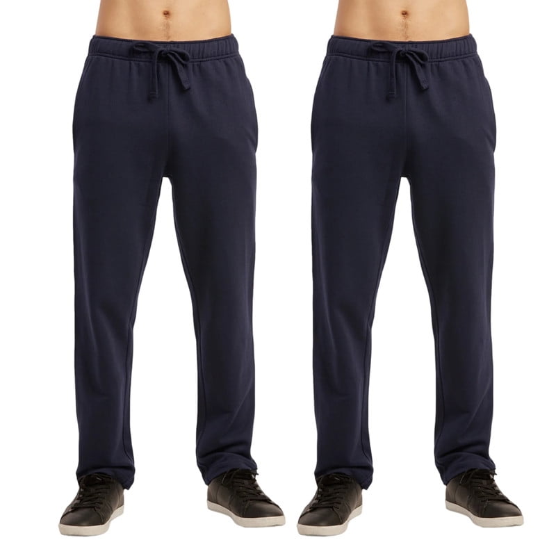 2 Pack Men's Sweatpants Cotton with Drawstring and Pockets S-3XL Casual ...