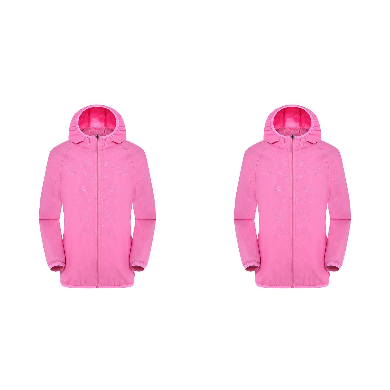 2 Pack Men's Women Casual Jackets Zip Up Men Windproof Ultra-Light ...