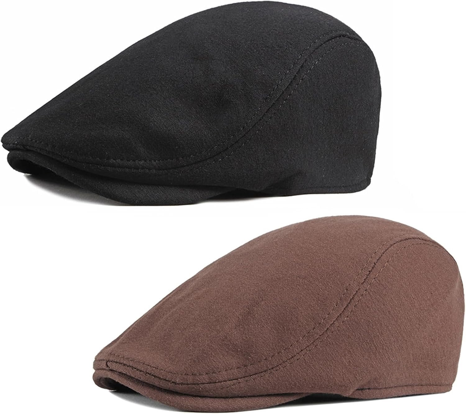 2 Pack Mens Flat Cap Ivy Newsboy Driving Hat - Walmart.com