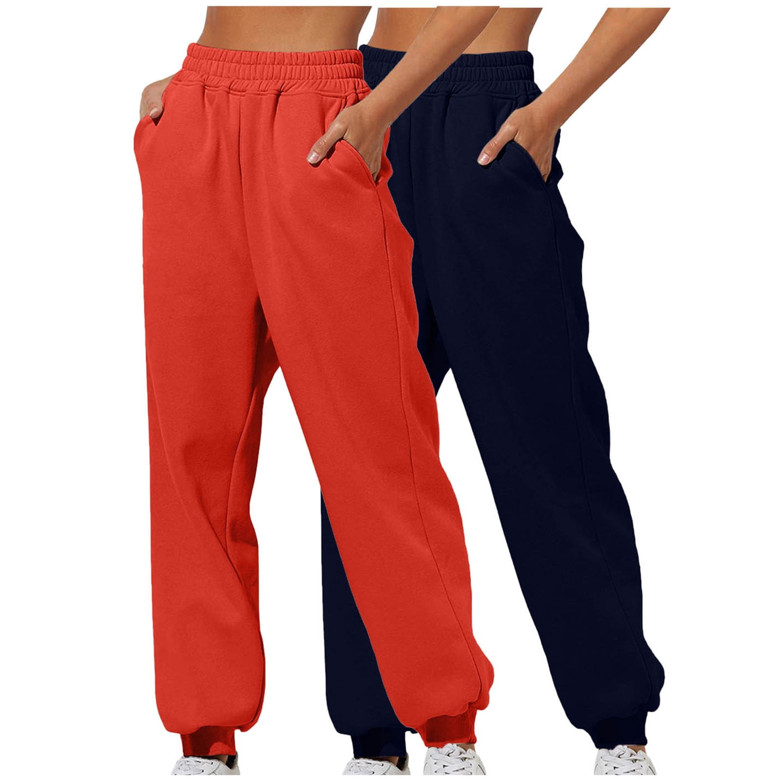 2 Pack Mens Pants Athletic Sweatpants for Men Cargo Large Sweatpants ...