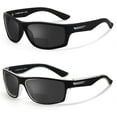 2-Pack Mens Ultimate Bifocal Sunglasses with Readers Built In Sporty ...