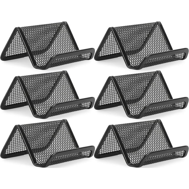2 Pack Mesh Business Card Holders for Desk, Metal Business Card Holder ...
