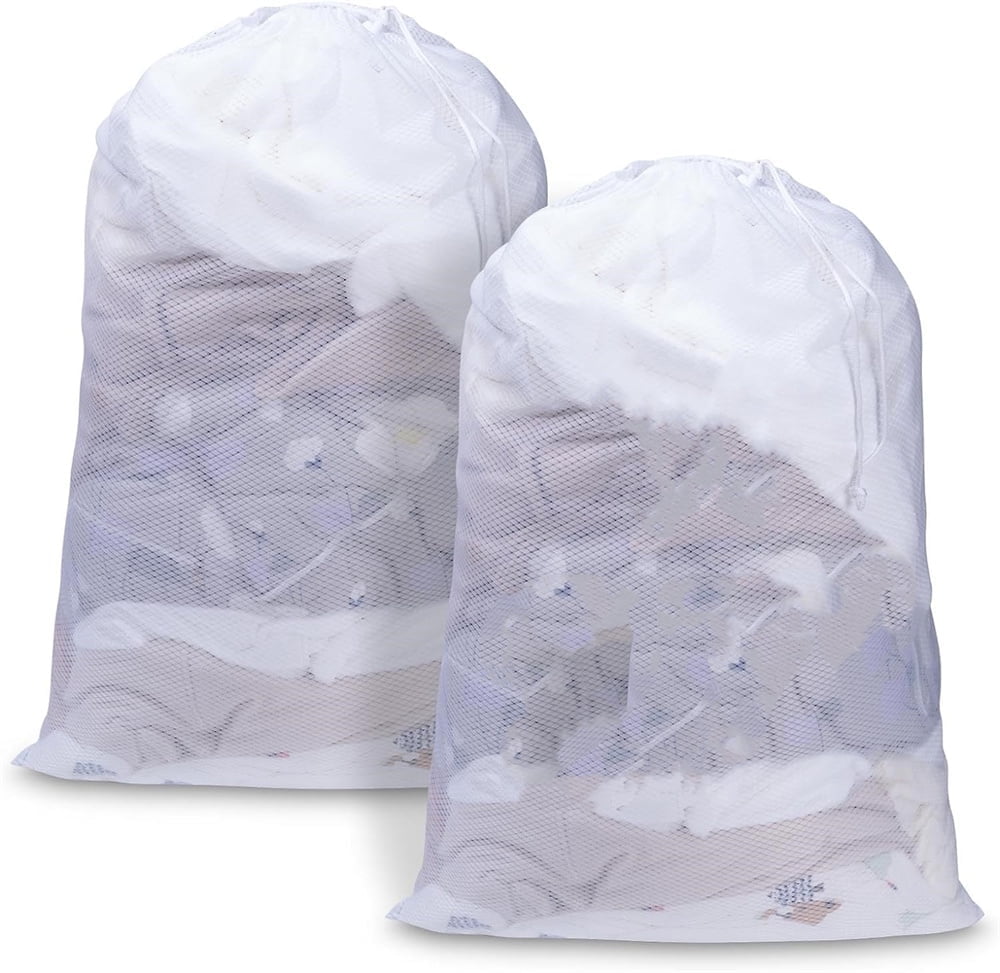 Topboutique Mesh Laundry Bags, 24x36 in, Large Reusable Heavy Duty ...