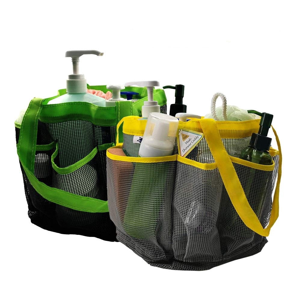 2 Pack Mesh Shower Caddy, Quick Dry Shower Tote Bag Hanging Toiletry ...